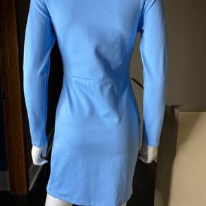 GoJane | Dresses | Baby Blue Lace Up Corset Dress | Poshmark